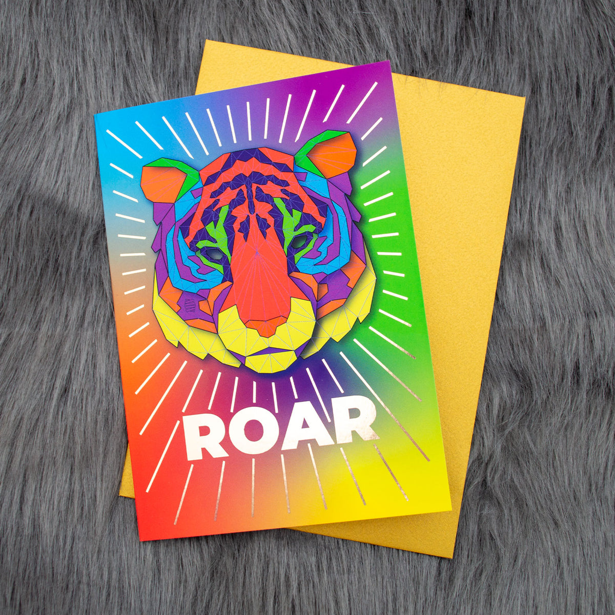 ROAR Tiger Head Greeting Card – SSTUTTER